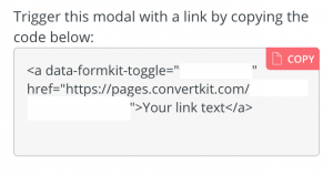 How to Link a Button or Image to a ConvertKit PopUp Modal by Melissa Thorpe